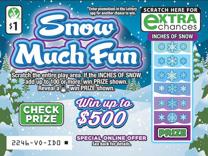Snow Much Fun Scratcher #2246 | Virginia Lottery